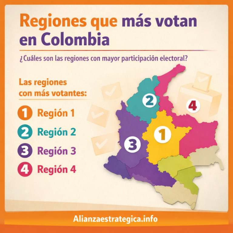 Regiones y departamentos que más votan en Colombia – Alianza Estrategica